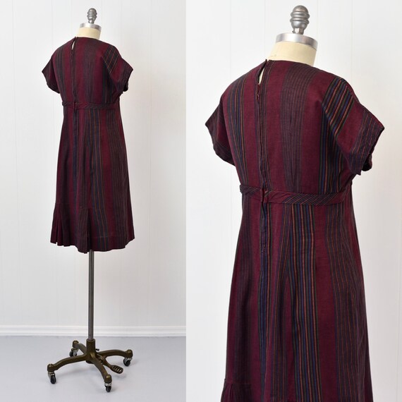 1960s Mod Striped Day Dress - Gem