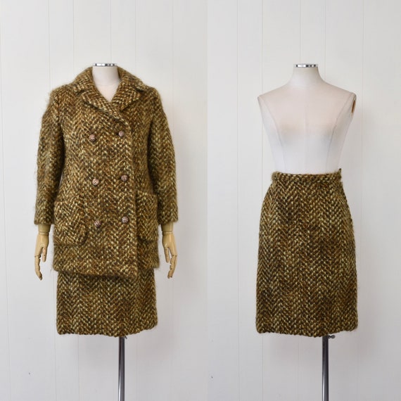 1950s/1960s Adolphe Zelinka Bonwit Teller Brown Green… - Gem