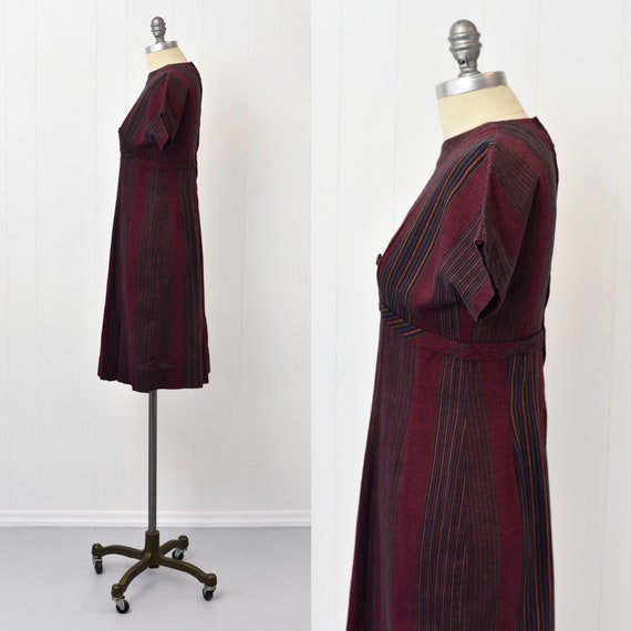 1960s Mod Striped Day Dress - Gem