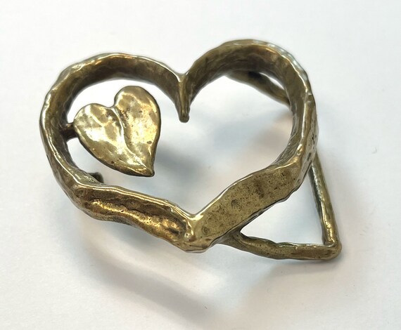 1970s 1977 Ivar Hyden Artist Signed Heart Novelty Bra… - Gem