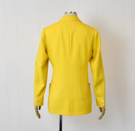 1970s Lilly Pulitzer Lemon Yellow Jacket Blazer Sport… - Gem