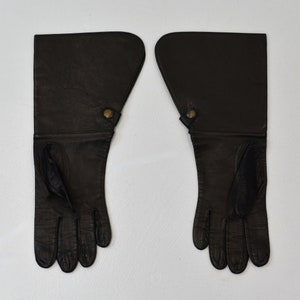 1970s/1980s Black Leather Fiocchi Italy Snaps Riding Driving Gloves - Etsy