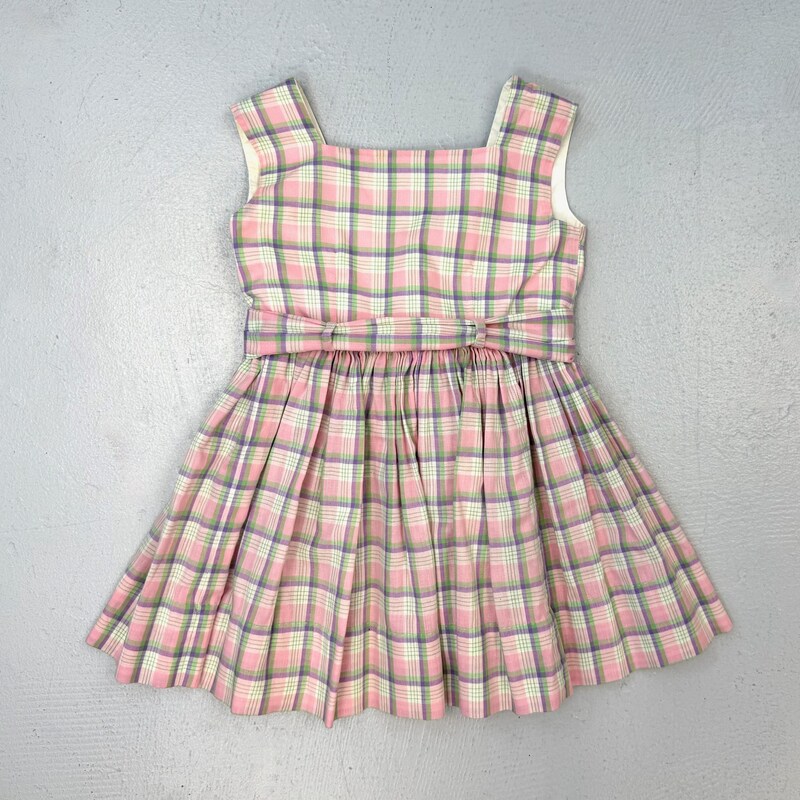 Plaid Girls Dress 1960 - Etsy