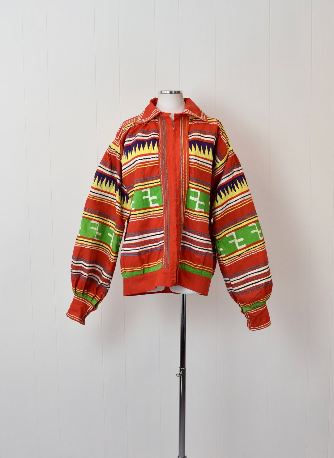 RARE 1950s Seminole Native American Red Patchwork Jacket - Etsy