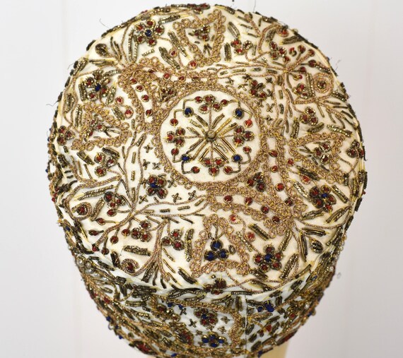 1960s Indian Ethnic Tribal Gold Metallic Soutache Emb… - Gem