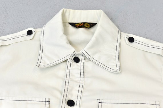 1970s Nautical Anchor Buttons Sailor White & Navy Blu… - Gem