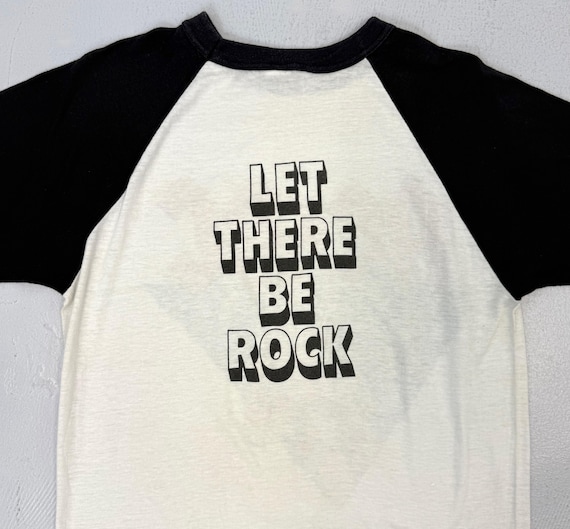 1970s/1980s AC/DC Let There Be Rock Baseball Raglan B… - Gem