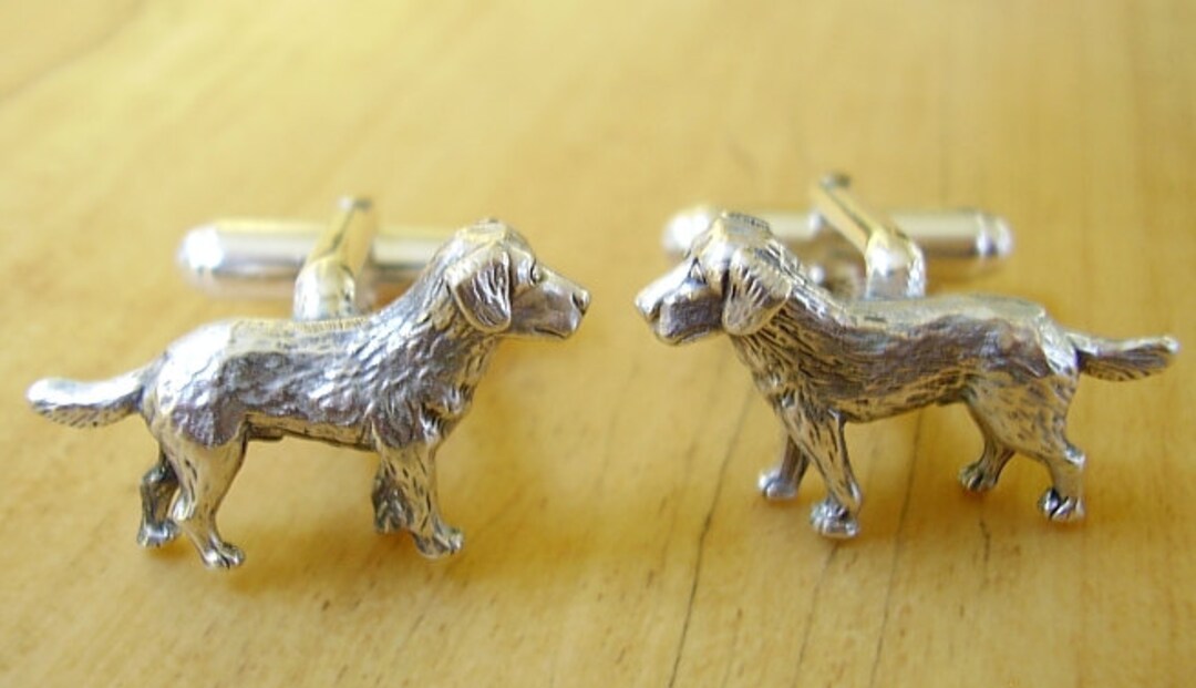 One Pair Sterling Silver Labrador Dog Cufflinks in Presentation Box - Etsy