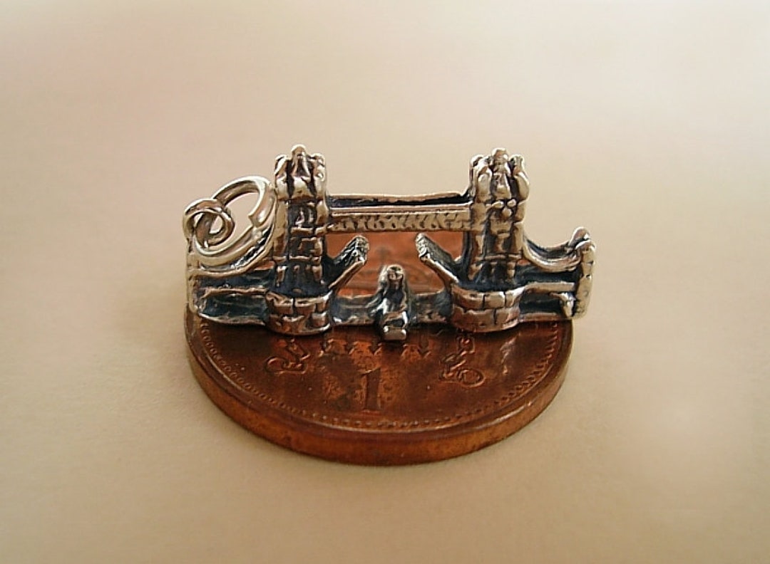 Sterling Silver London Tower Bridge Charm - Etsy