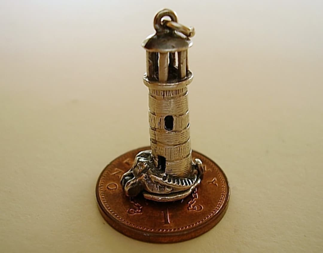 Sterling Silver Opening Lighthouse Sos Charm Charms - Etsy
