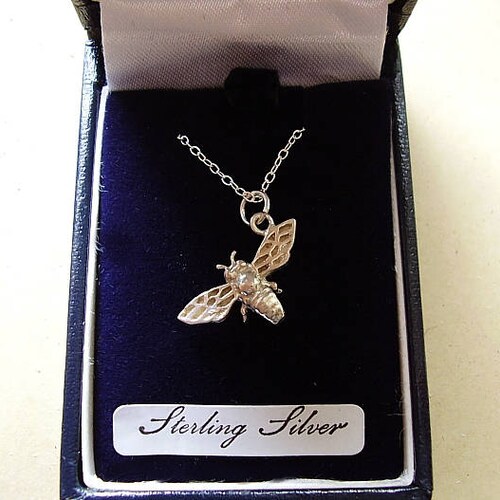 Sterling Silver Bee Charm - Etsy