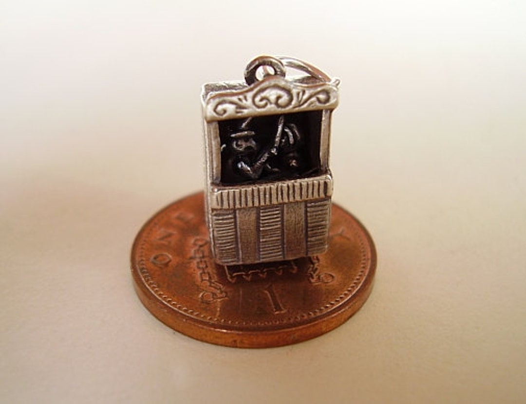 Sterling Silver Moving Punch and Judy Charm Charms - Etsy