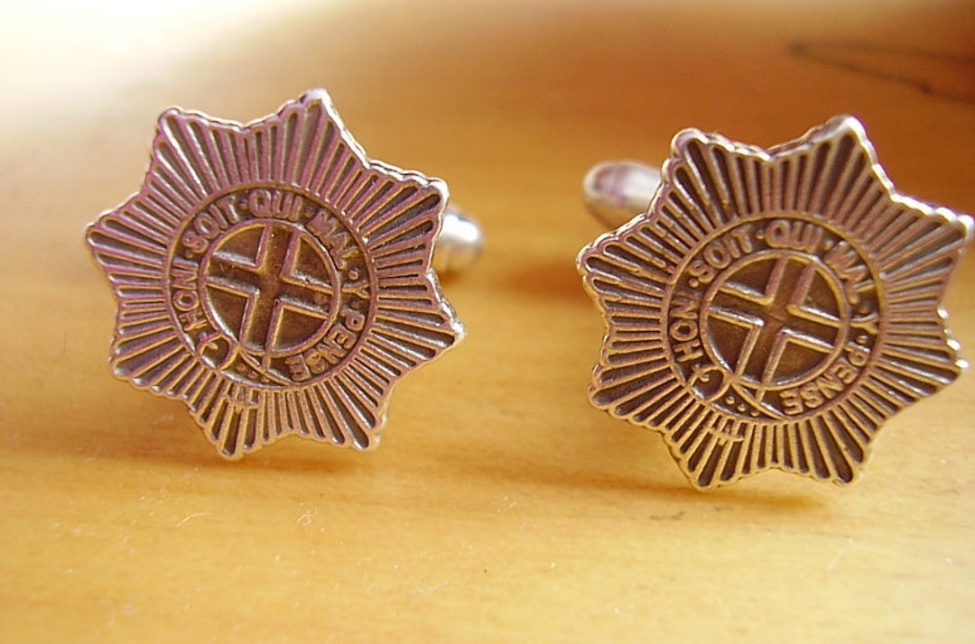 Sterling Silver Coldstream Guards Cufflinks - Etsy