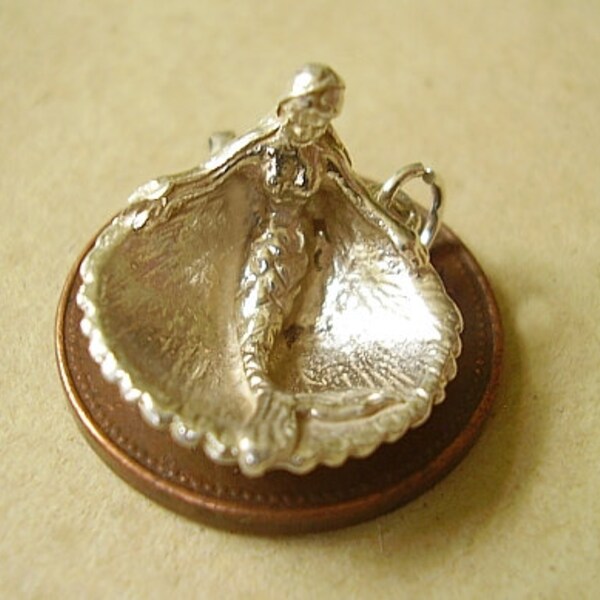 Silver Mermaid Charm - Etsy