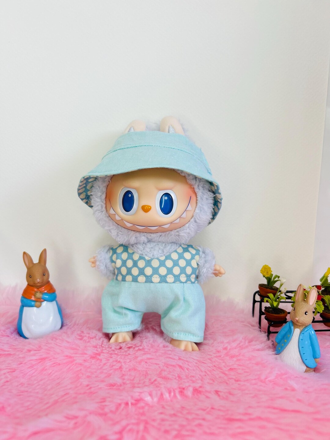 048 # Labubu Macaron, Labubu Ver1 , Labubu Outfit, Rompet With Bucket ...
