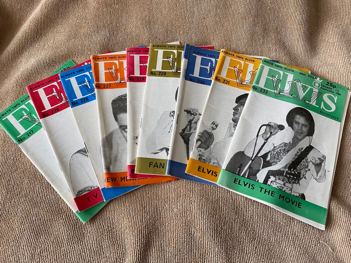 Elvis Monthly Magazines - Etsy