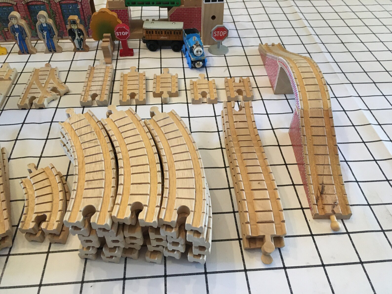 1994 Thomas the Tank Engine Wooden Tracks Buildings and - Etsy