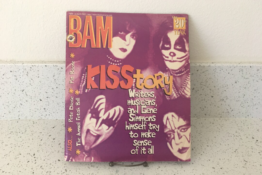 BAM Magazine KISS on Cover With Story Inside Issue 491 08-23-1996 - Etsy