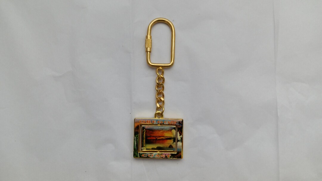 Oregon Coast Scenic Picture Keychain, Early 2000s - Etsy