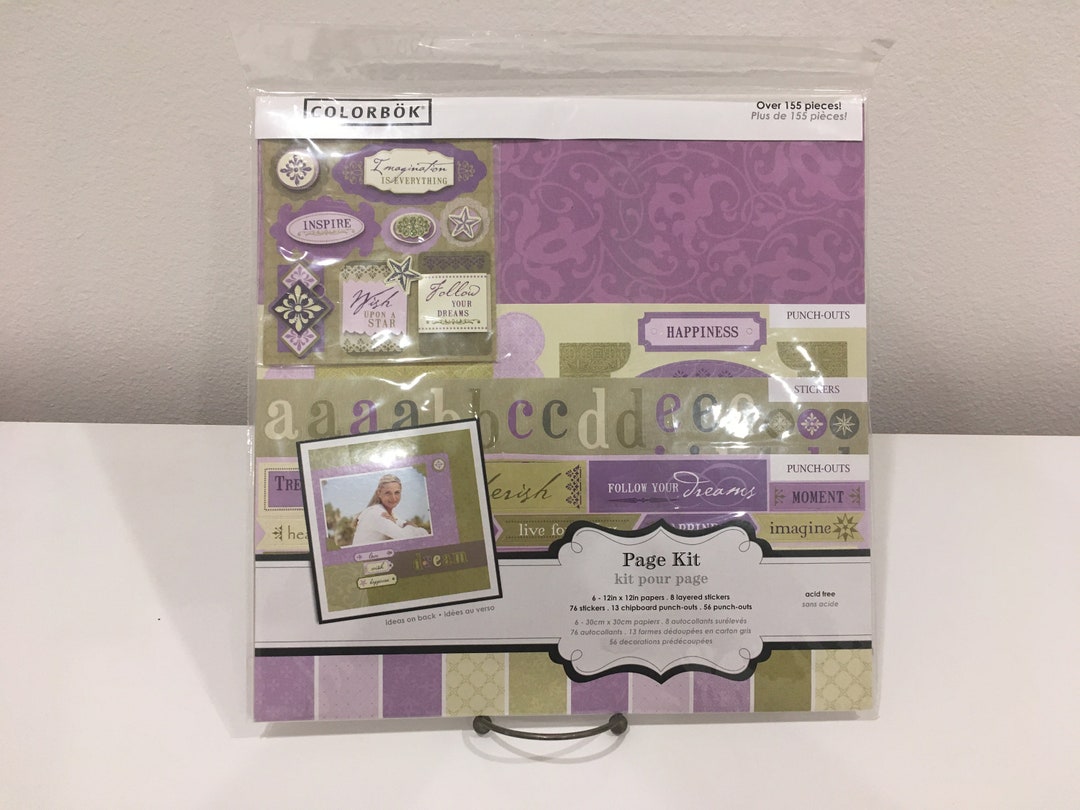 Colorbok inspire Purple Themed Page Kit 12x12 Over155 Pieces - Etsy