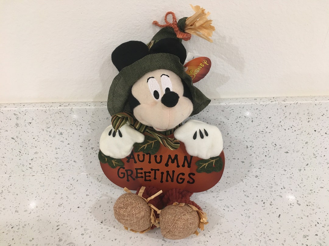 Disney: Mickey Mouse autumn Feelings Fall Pumpkin Dan Dee Hanging Sign ...