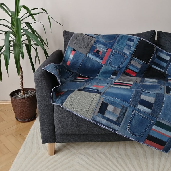 Denim Blanket - Etsy