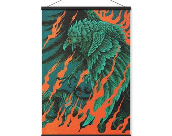 Rise of the Phoenix Golden Phoenix Poster Phoenix Print - Etsy