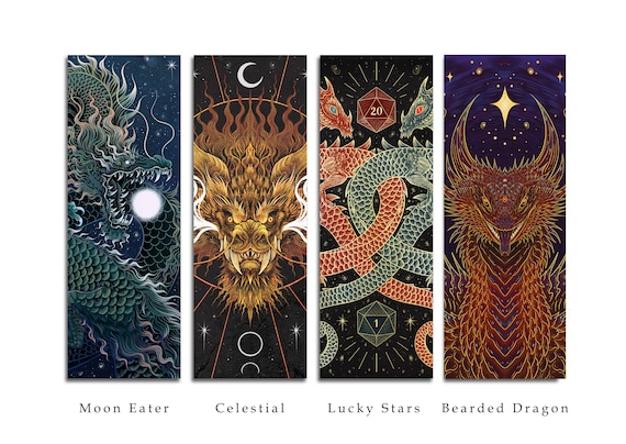 Fantasy Art Bookmarks | Etsy