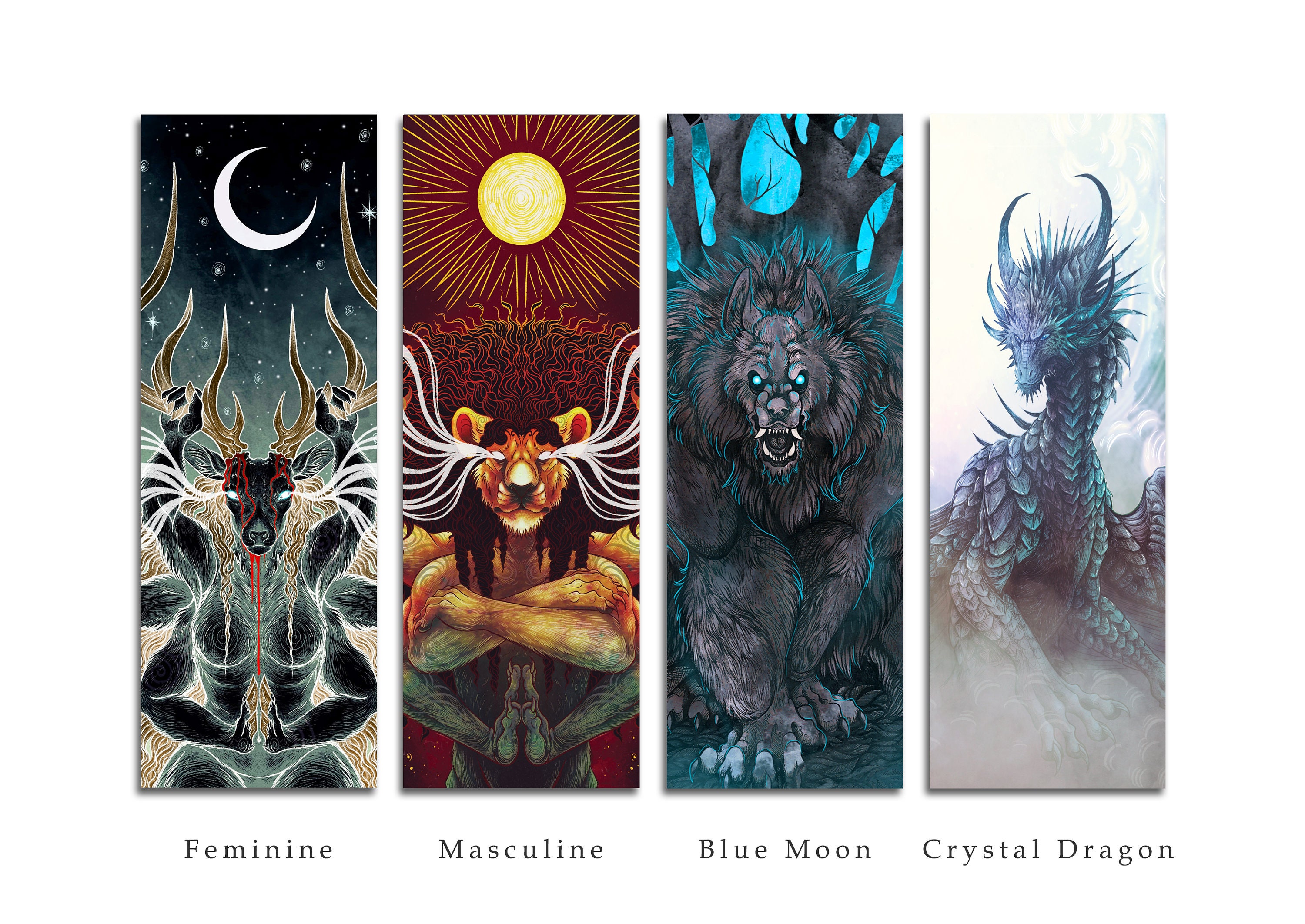 Fantasy Art Bookmarks 3 | Etsy