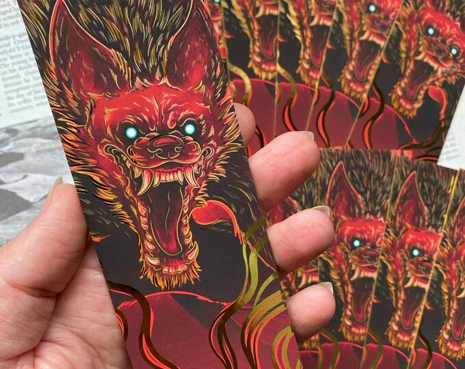 Werewolf Bookmark, Collectible Laminated Art Bookmark, Horror Fan Gift ...