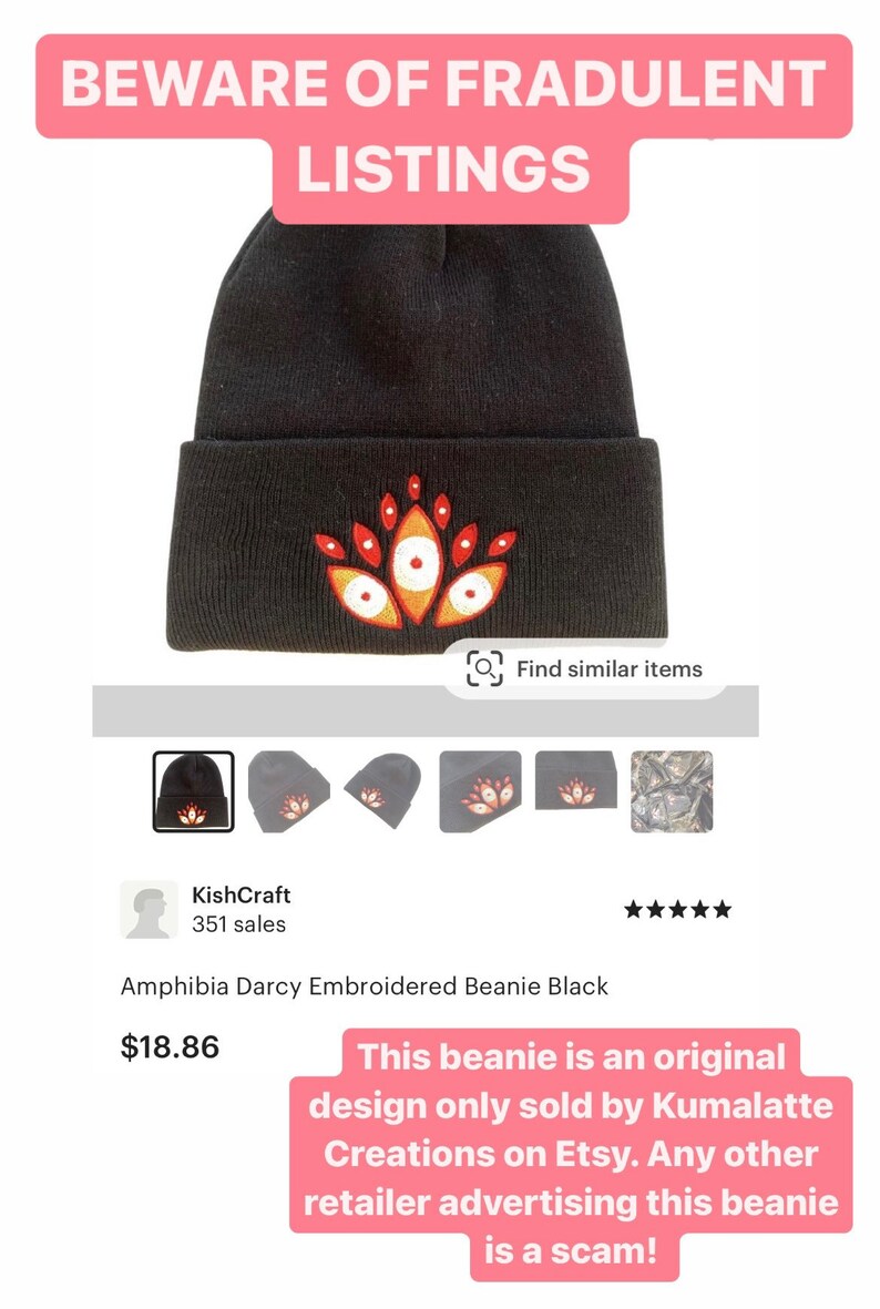 Amphibia Darcy Embroidered Beanie - Etsy