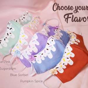 Melty Sundae HTV Face Mask *made to Order* - Etsy