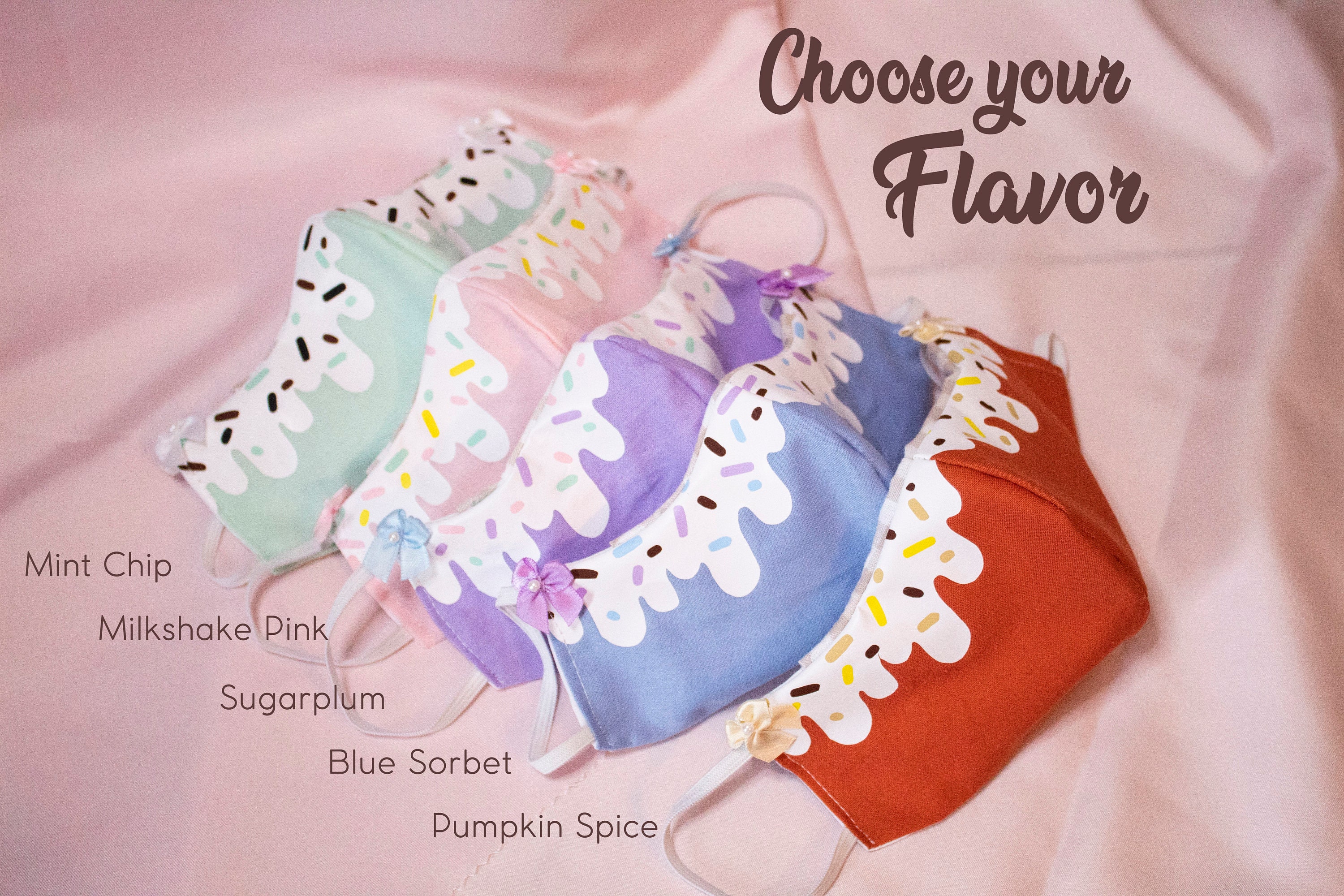 Melty Sundae HTV Face Mask Made to Order | Etsy