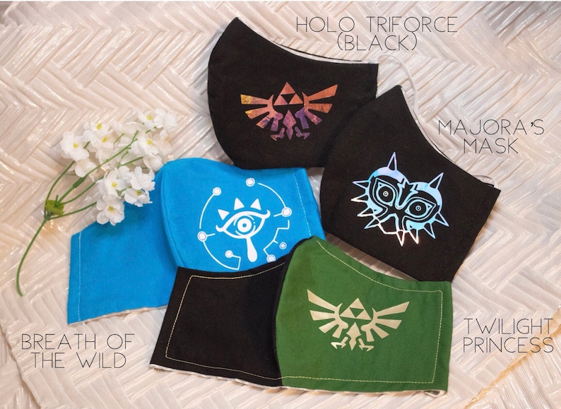 Legend of Zelda HTV Face Masks made to Order | Etsy