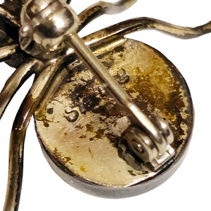 Navajo Sterling Silver & Malachite Spider Brooch - Etsy