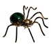 Navajo Sterling Silver & Malachite Spider Brooch - Etsy