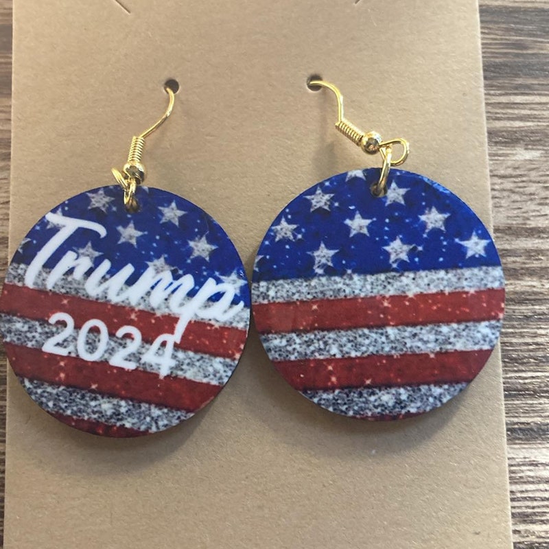 Trump 2024 Earring - Etsy