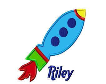 Rocket applique | Etsy
