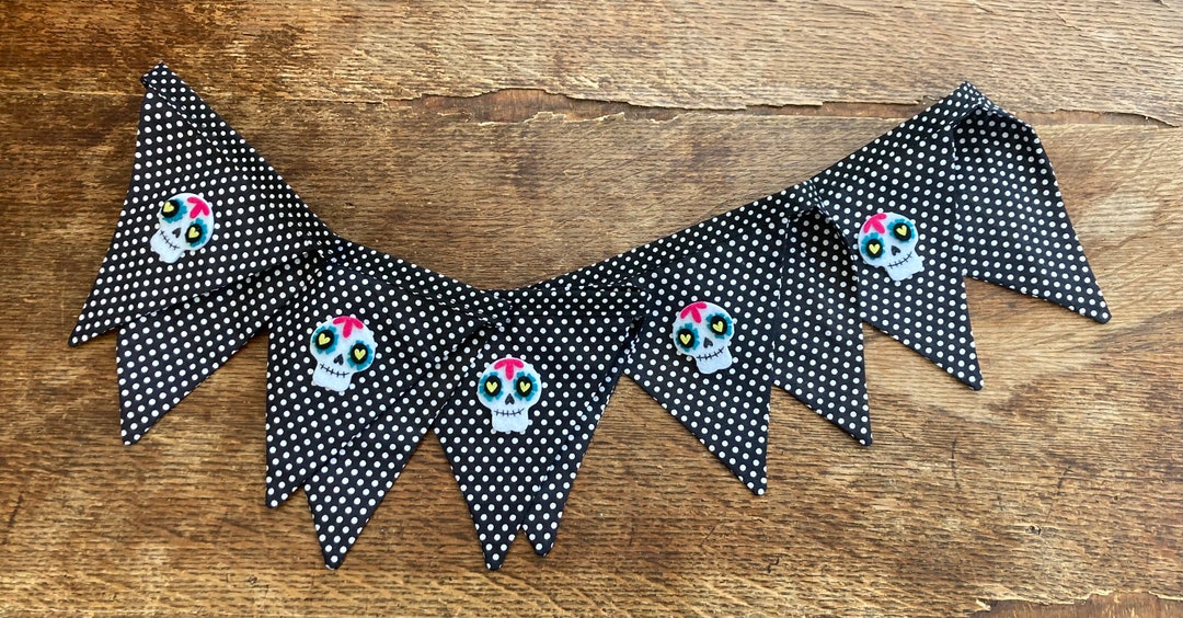 Halloween Bunting,pumpkin, Felt Bats,witch Hats,spooky Decoration ...