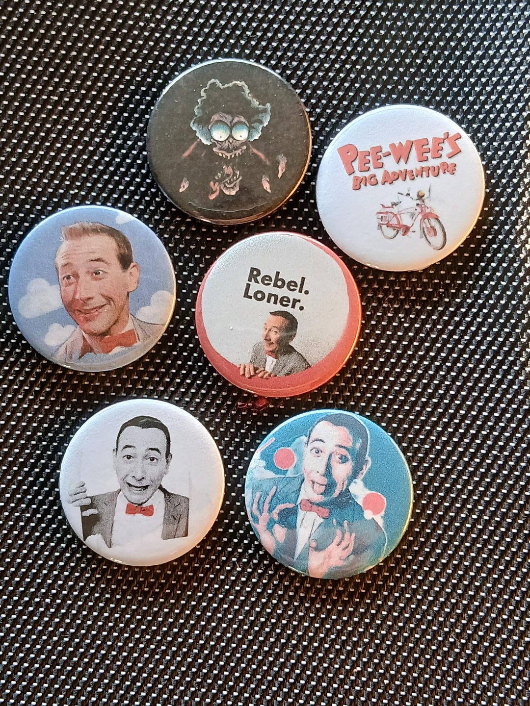 Pee Wee Herman - 6 X 25mm Button Badges - Paul Reubens - Etsy