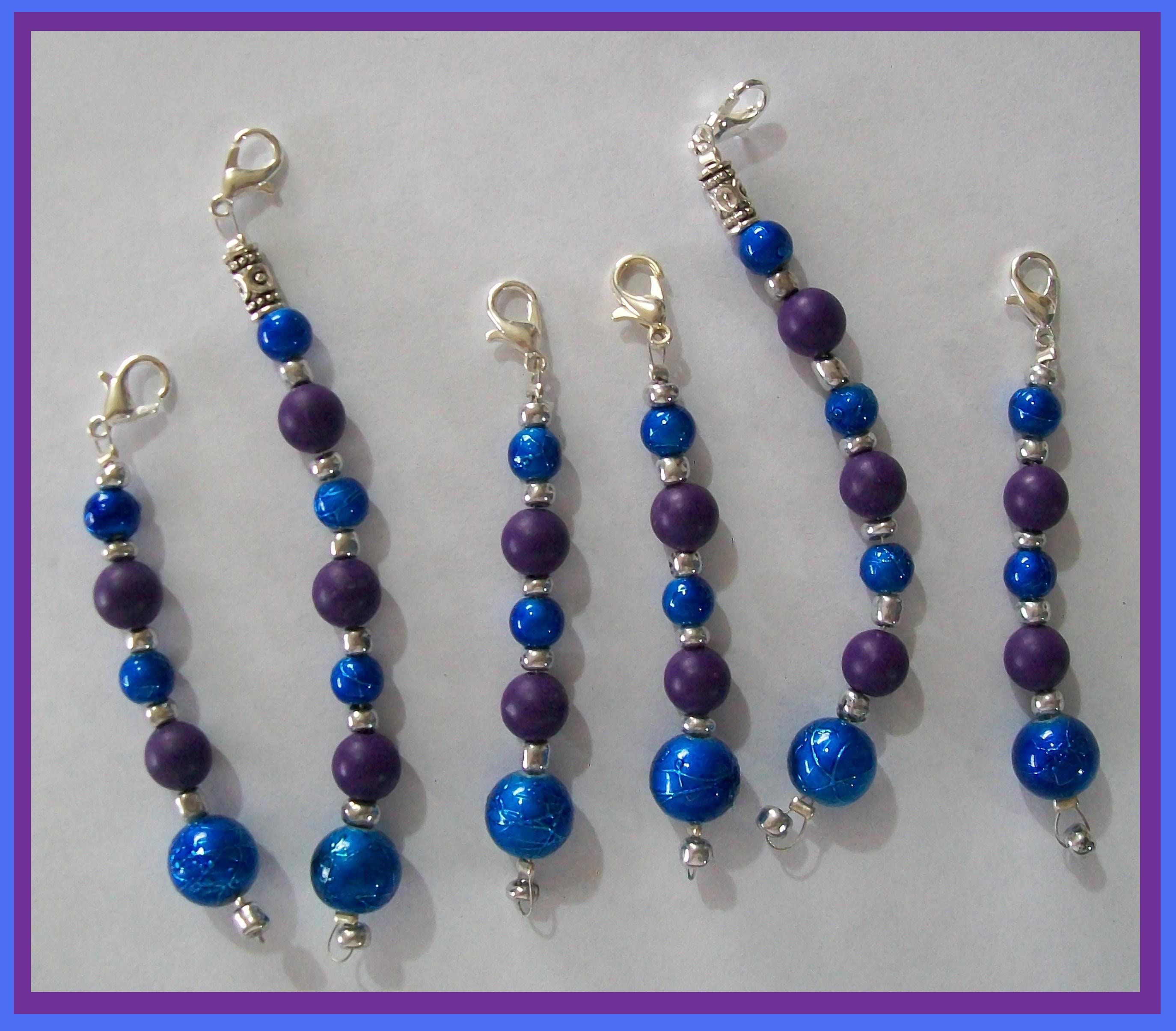 Fun free blue and purple me Hair Dangle - Etsy.de