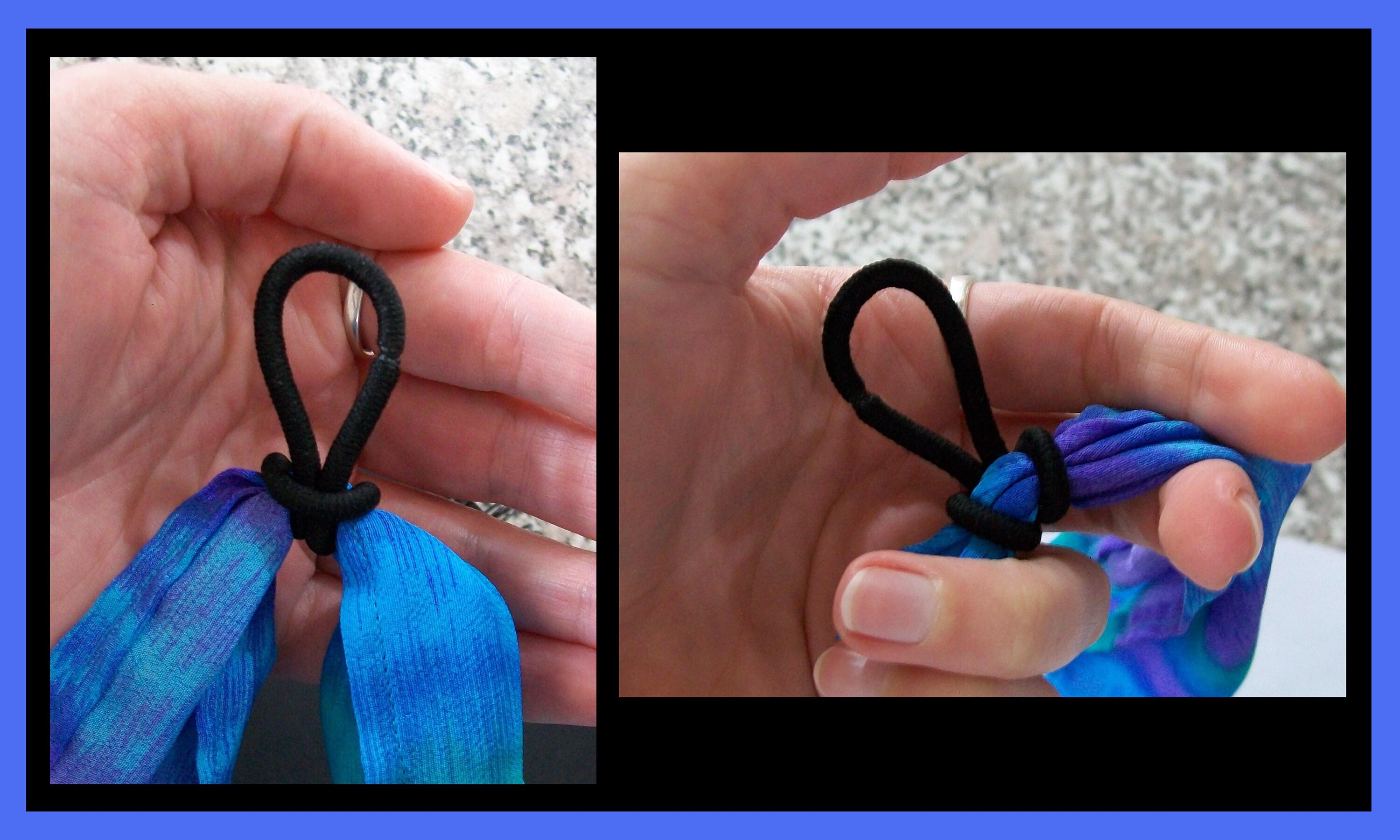 Fun free blue and purple me Hair Dangle | Etsy