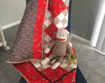 Sock monkey bedding | Etsy