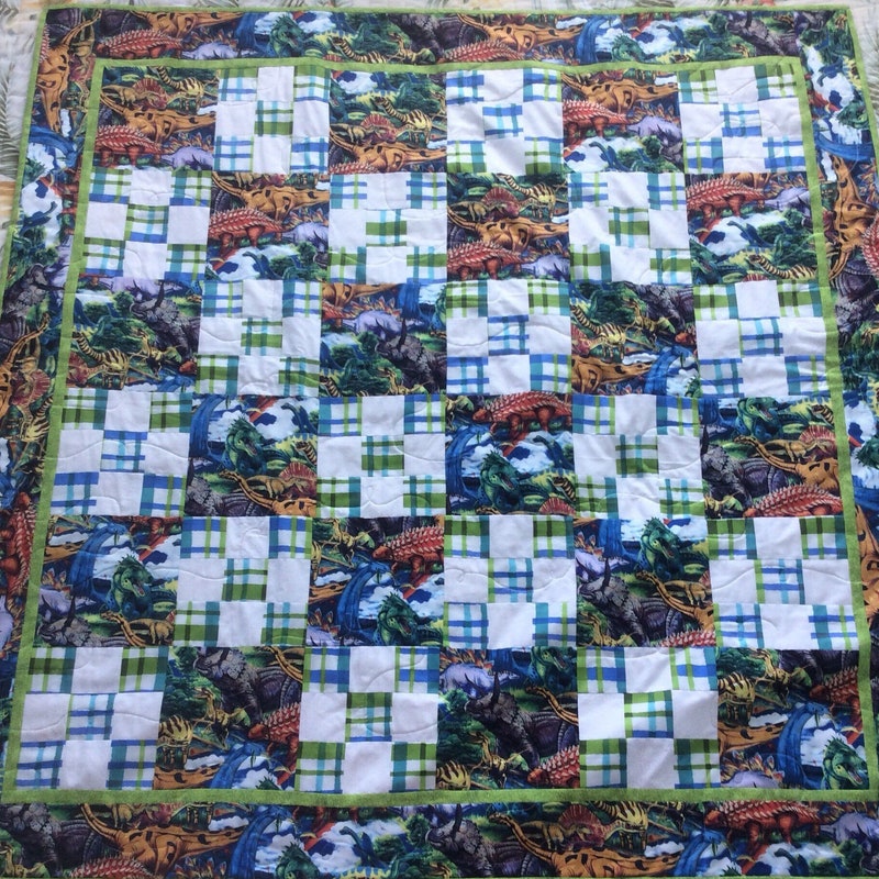 Dinosaur Quilt - Etsy