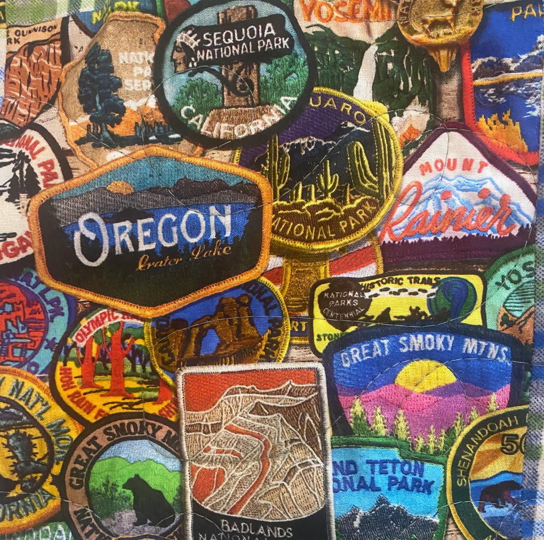 National Parks Patches Quilt - Etsy