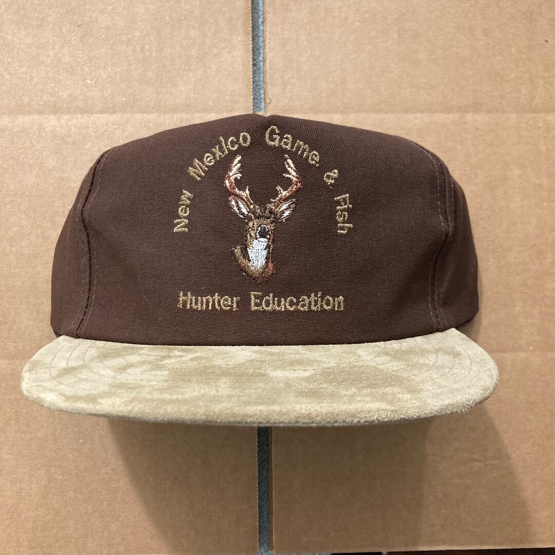 Vintage New Mexico Snapback Hat Game and Fish Hunter Hunting Deer Made ...