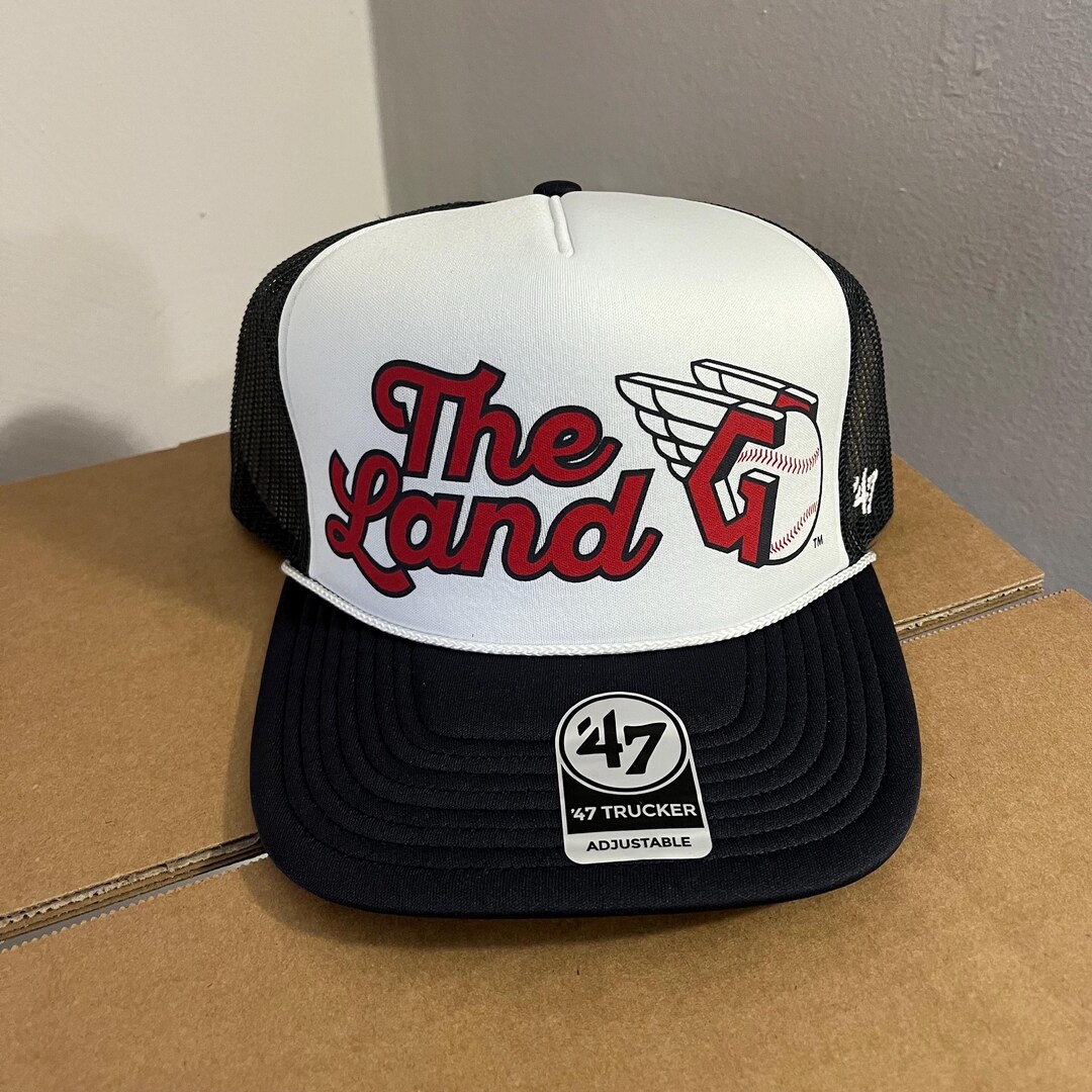 NWT Cleveland Guardians Snapback Hat Baseball Trucker Cap Blue the Land ...