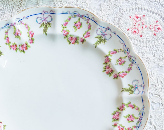 Antique George Jones Crescent China 20cm Plate Lilac Ribbon - Etsy