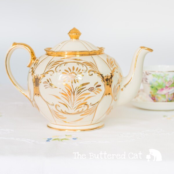 Cream Teapot - Etsy