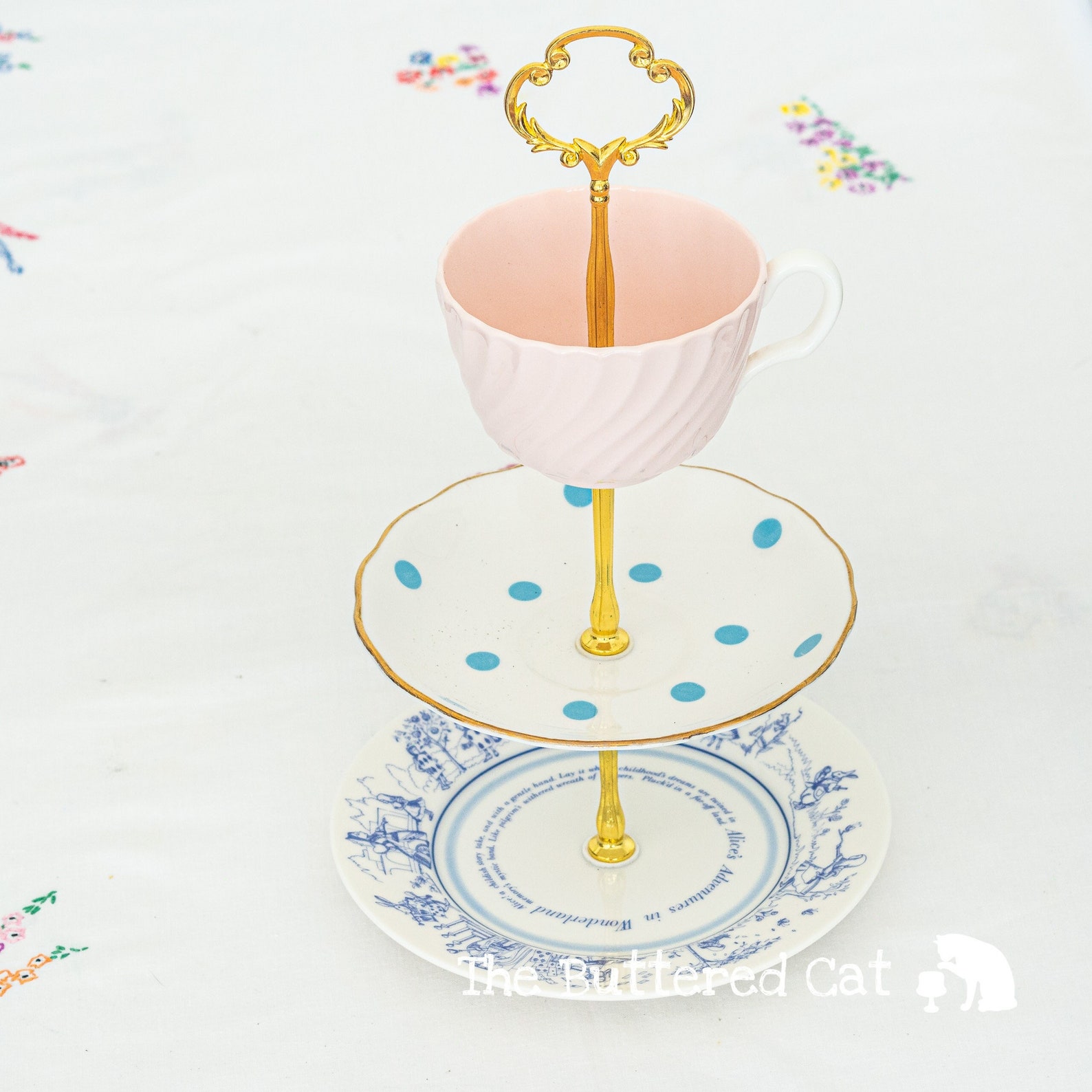 Alice in Wonderland Teacup Tier Stand Afternoon Tea Stand - Etsy
